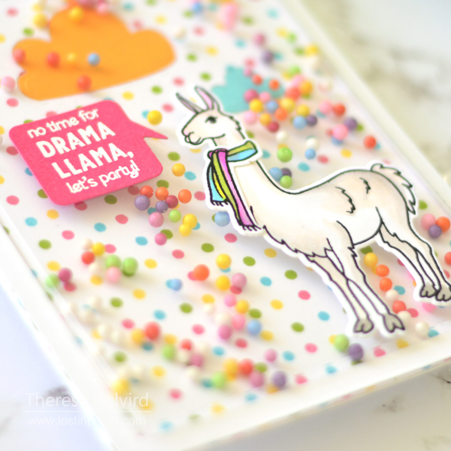 How to Make a Fun Non-Shaking No Drama Llama Card + Video!