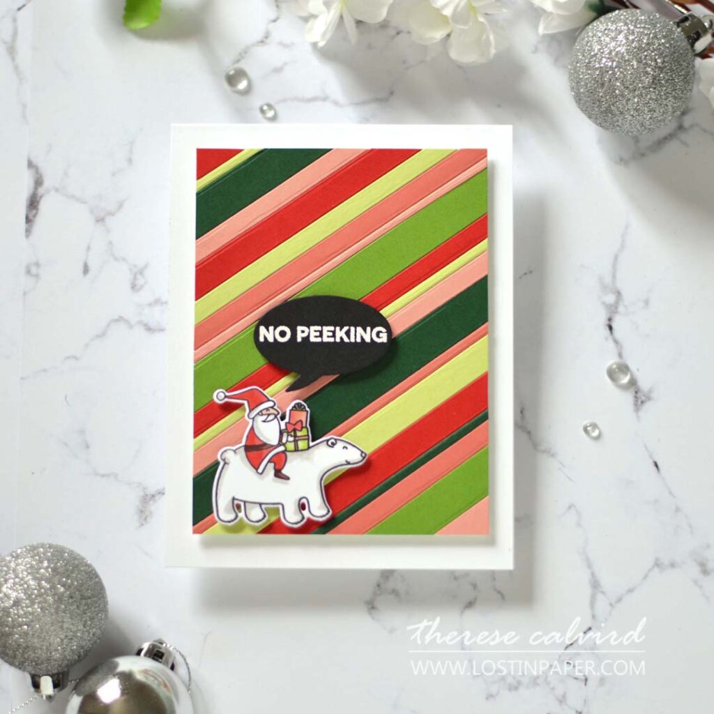 Same But Different Christmas Card Series 2020 - Strips & Stripes + Video!