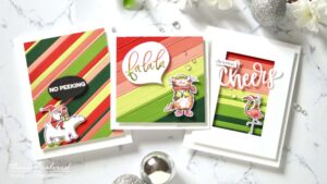 Same But Different Christmas Card Series 2020 - Strips & Stripes + Video!