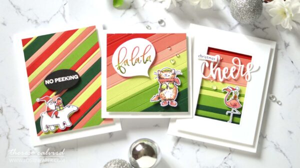 Same But Different Christmas Card Series 2020 - Strips & Stripes + Video!