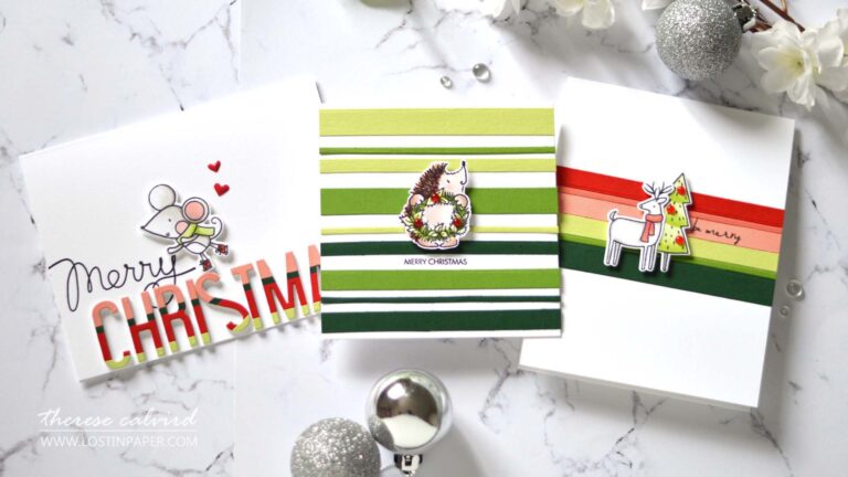 Same But Different Christmas Card Series 2020 - Strips & Stripes + Video!