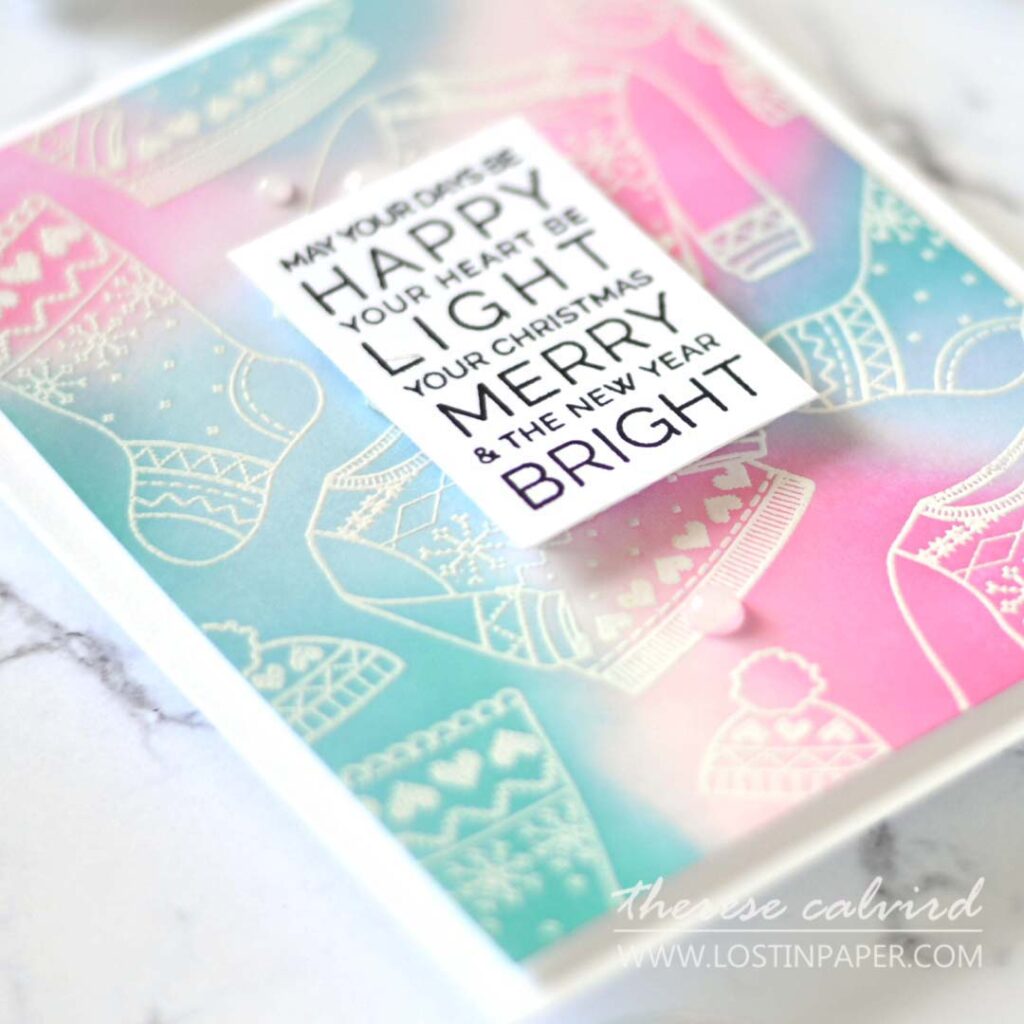5 FUN Christmas Card Designs With One Stamp Set!