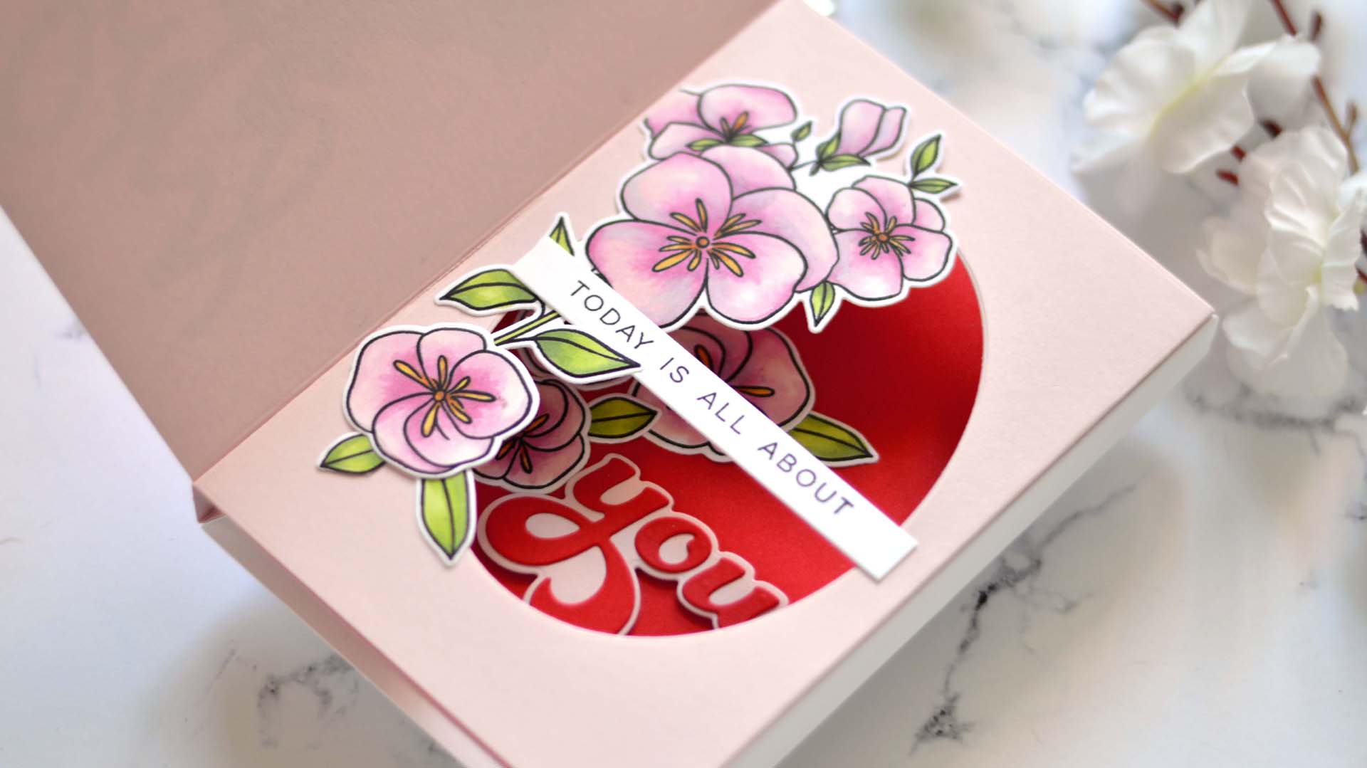 How About Making an EASY Interactive Floral Card!