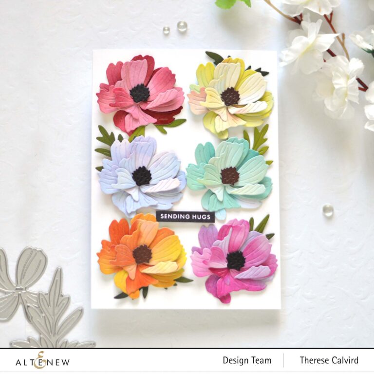 How to Fit A GORGEOUS Rainbow of Flowers on a Card 😉!