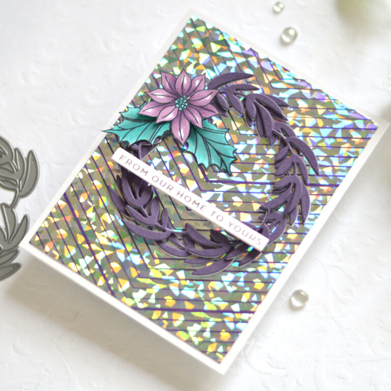 5 SPARKLE Christmas Cards - Same But Different Christmas Card Series ...