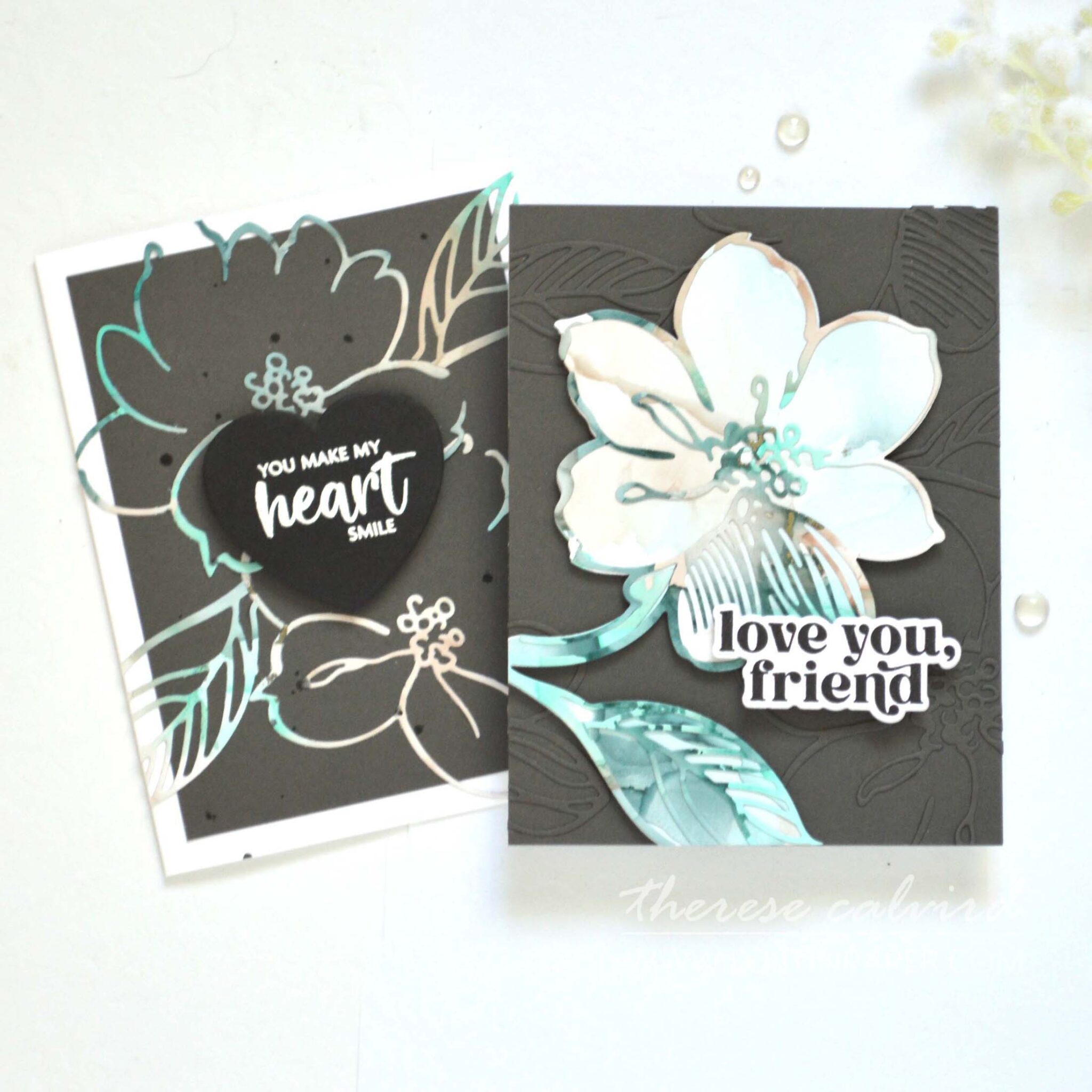 2 EASY Dimensional Die Cut Floral Backgrounds (+ Video)!