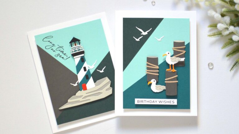 How to Make 2 EASY Modern Backgrounds for ANY Card Designs!