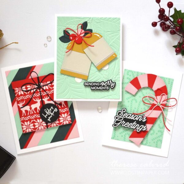 How to Use BASIC SHAPES to Make Christmas Cards! (+ Video)!