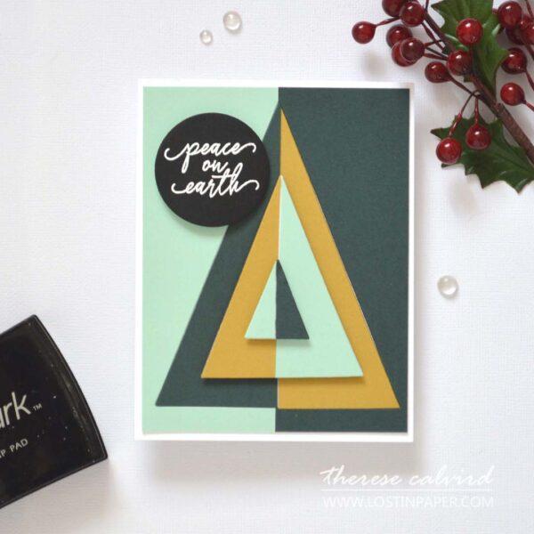 How to Use BASIC SHAPES to Make Christmas Cards! (+ Video)!