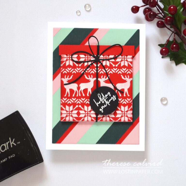 How to Use BASIC SHAPES to Make Christmas Cards! (+ Video)!