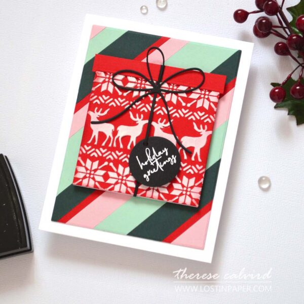 How to Use BASIC SHAPES to Make Christmas Cards! (+ Video)!