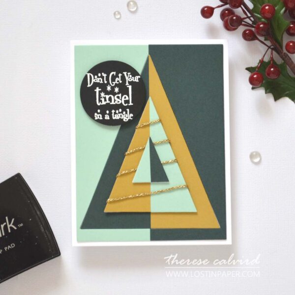 How to Use BASIC SHAPES to Make Christmas Cards! (+ Video)!