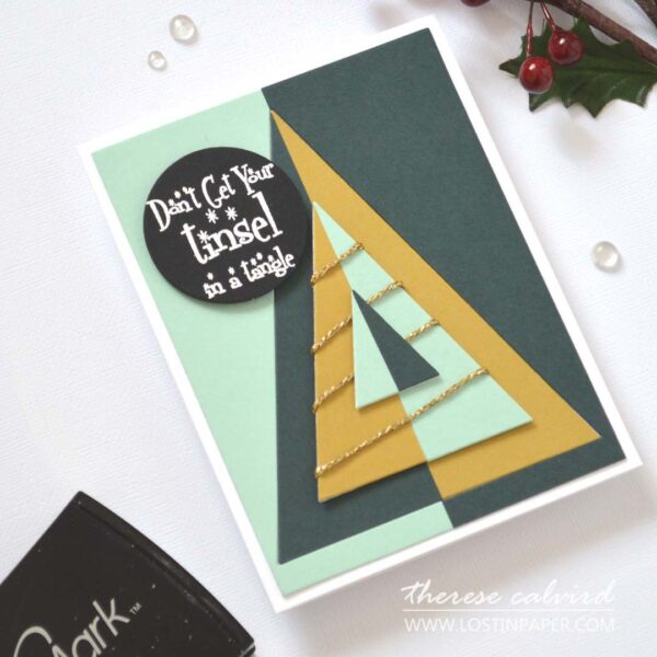 How to Use BASIC SHAPES to Make Christmas Cards! (+ Video)!