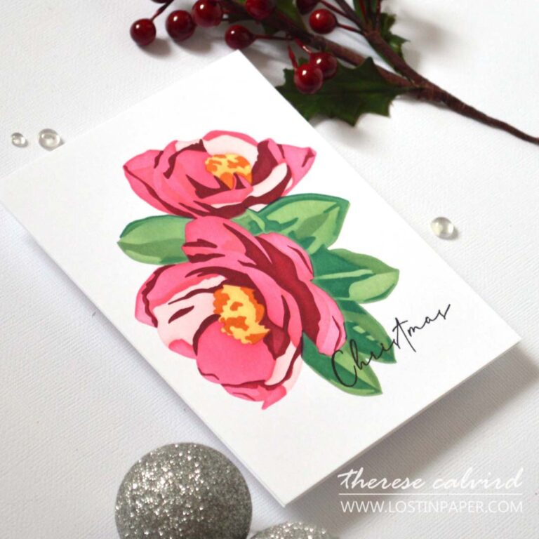 5 Incredible Ways to Use Flowers on Handmade Christmas Cards (+ Video)!
