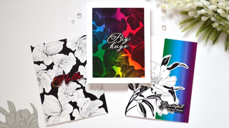5 Minute Card Ideas: Easy & Elegant Foiled Flowers (+ Video)!